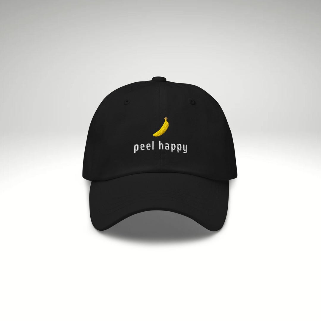 Banana Cap | Minimalist Embroidery | Funny Food Quote | Casual ...