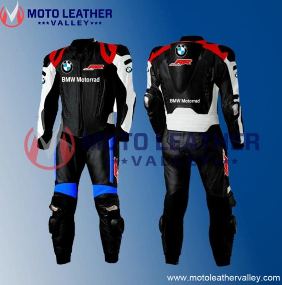 BMW Cowhide Leather Motorcycle Suit Biker Racing Suit Custom Fit Suit ...