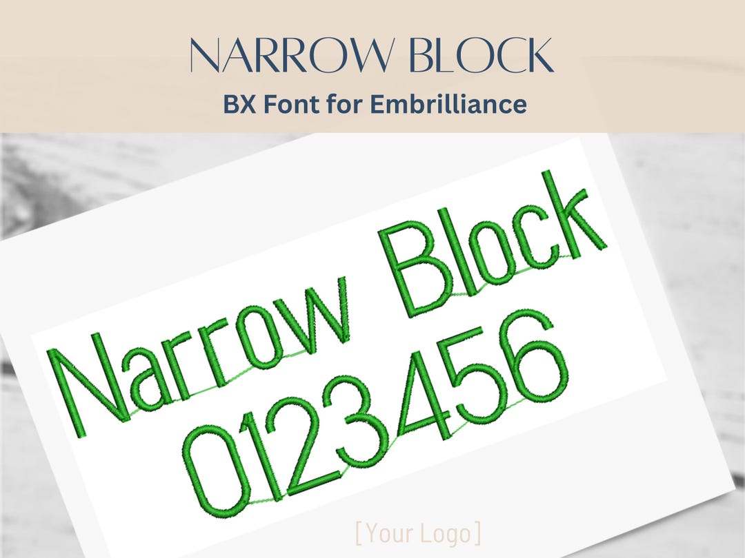 BX Font Alphabet - Narrow Block Font - 3 Sizes - Instant Download ...
