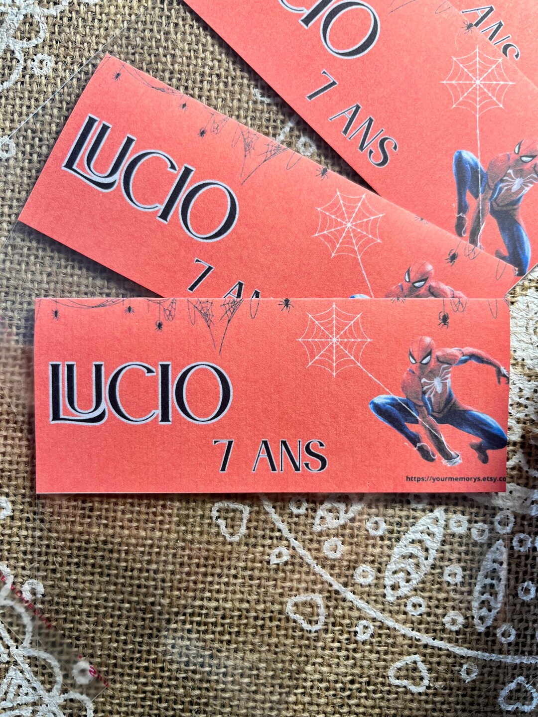 Personalized "spider Man" Candy Bag With the Name and Age of Your ...