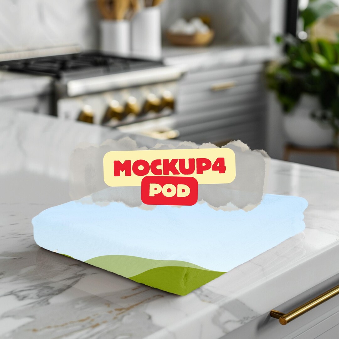 Luxe Tea Towel | Canva Drag & Drop Template | Elegant Kitchen Towel ...