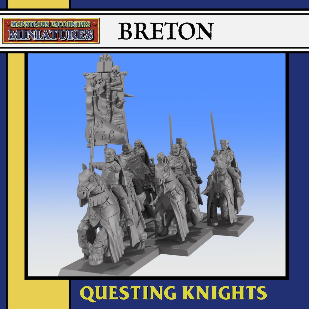 Questing Knights – Mounted Fantasy Heroes | Medieval Cavalry 3D Printed ...