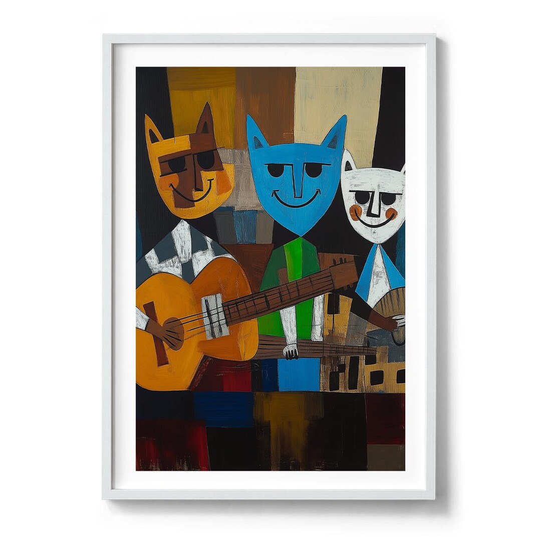 Picasso Art for Kids, Children's Nursery Wall Art, Bear Animal Art ...