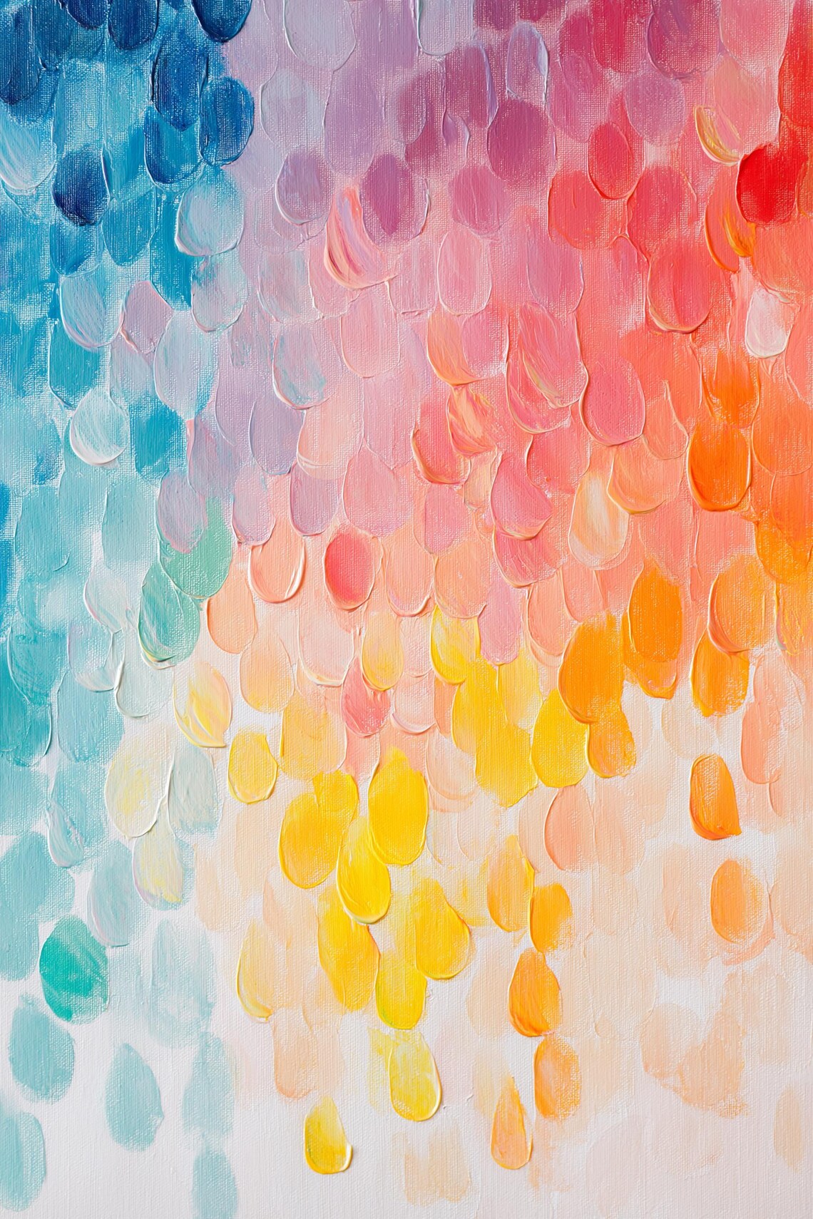 Rainbow Wall Art, Alma Thomas-inspired Colorful Kids Print, Abstract ...