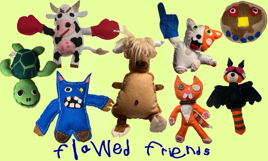 Custom Stuffed Animal - Handmade Plush Toy - Flawed Friends - Unique ...