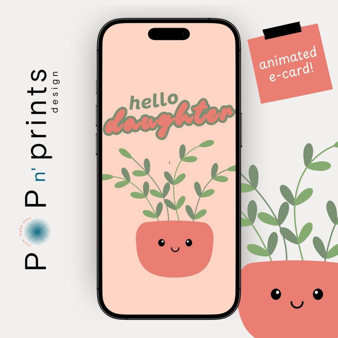 Cute Plant Pun Daughter E-card, Unbe-leaf-able Greeting (digital ...
