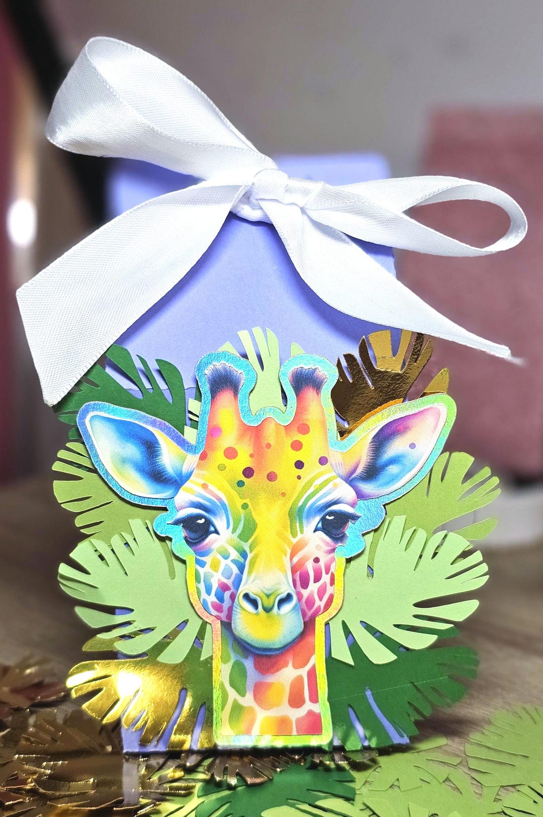 Large Rainbow Safari Favor Milk Boxes – Rainbow Safari Birthday Goodie ...