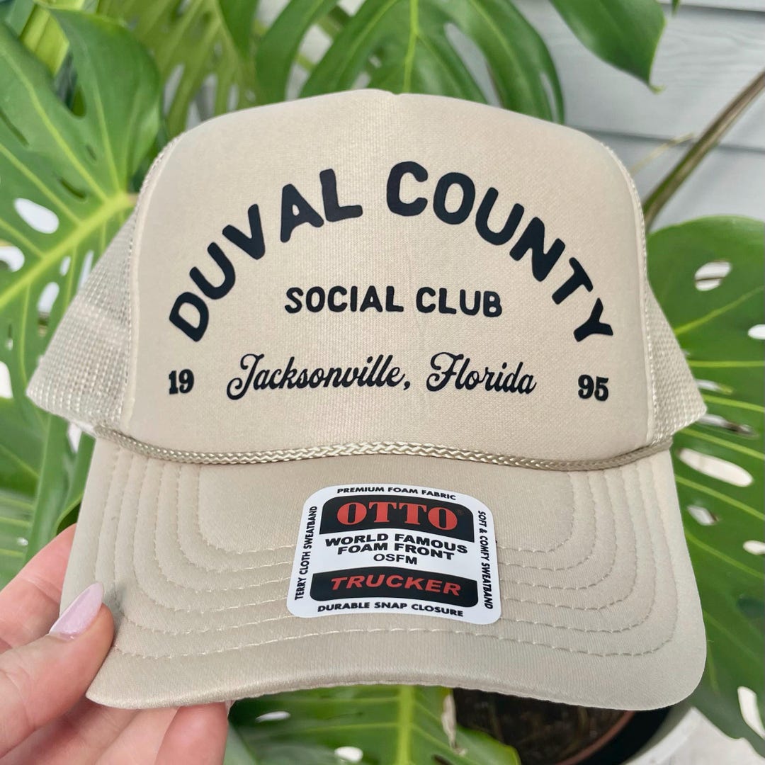 Duval County Social Club Hat, Jacksonville Florida Hat, Jaguars ...