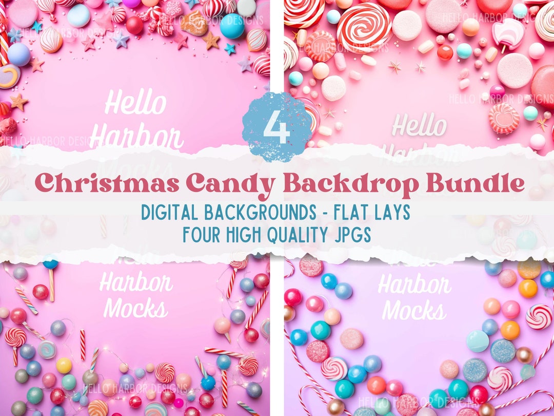 Candycore Christmas Background Bundle Pink Christmas Theme - Etsy