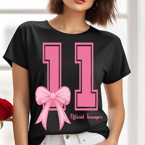 Coquette Bow Eleven Birthday Design | PNG SVG (digital Download) - Etsy