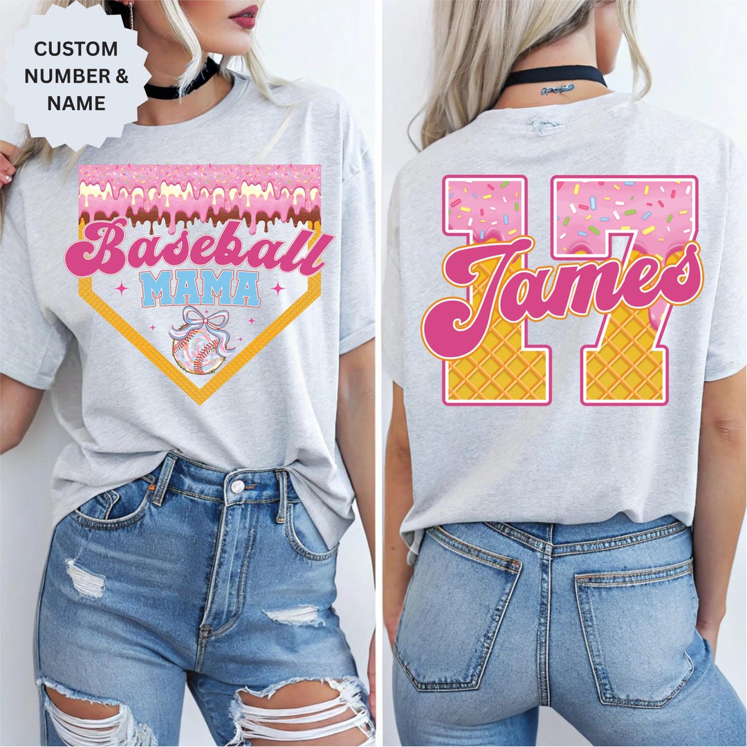 Custom Baseball Number Drip Bundle Png, Game Day Baseball Png, Baseball ...