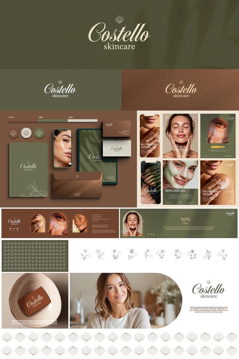 Custom Logo Design and Branding Kit: Modern Minimalist Full Branding ...