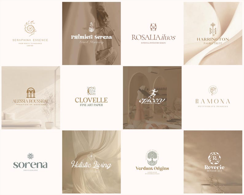 Custom Minimalist Logo Design | Brand Identity & Stationery - Etsy