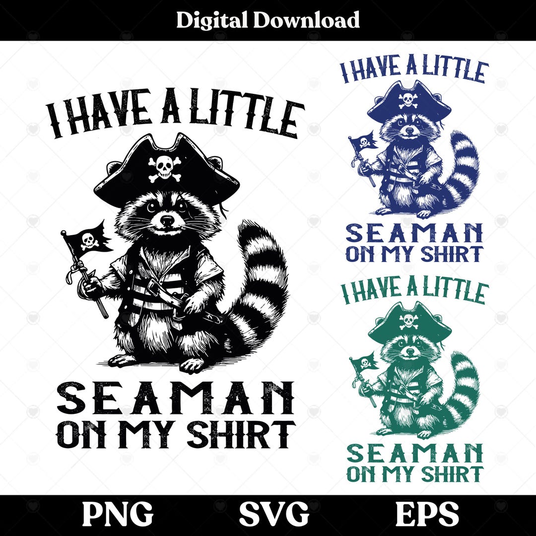 Funny Raccoon Seaman Meme Shirt SVG PNG EPS (digital Download) - Etsy