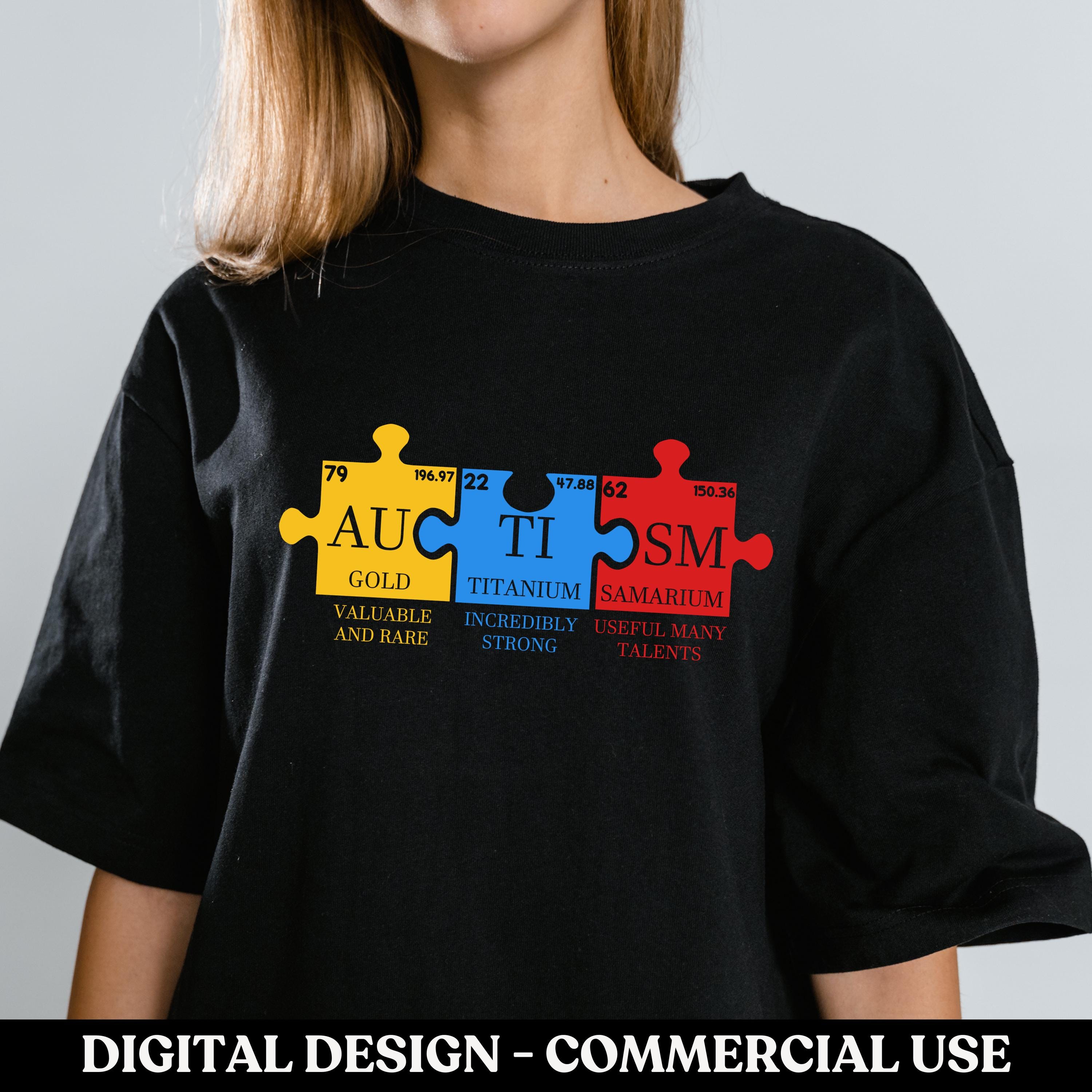 Autism Periodic Table Svg Png, Valuable&rare, Incredibly Strong, Useful ...