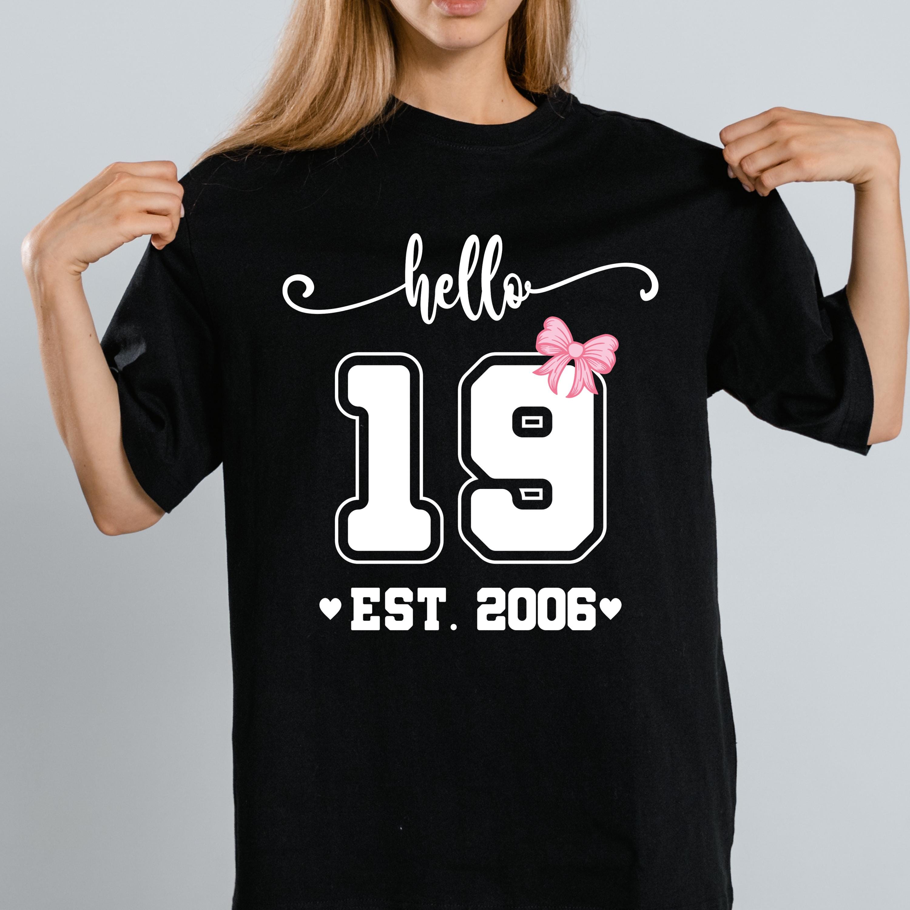Coquette Bow 19th Birthday SVG PNG, Hello Nineteen Design (digital ...
