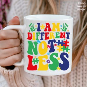 I Am Different Not Less Png Svg, Autism Awareness T-shirt Design ...