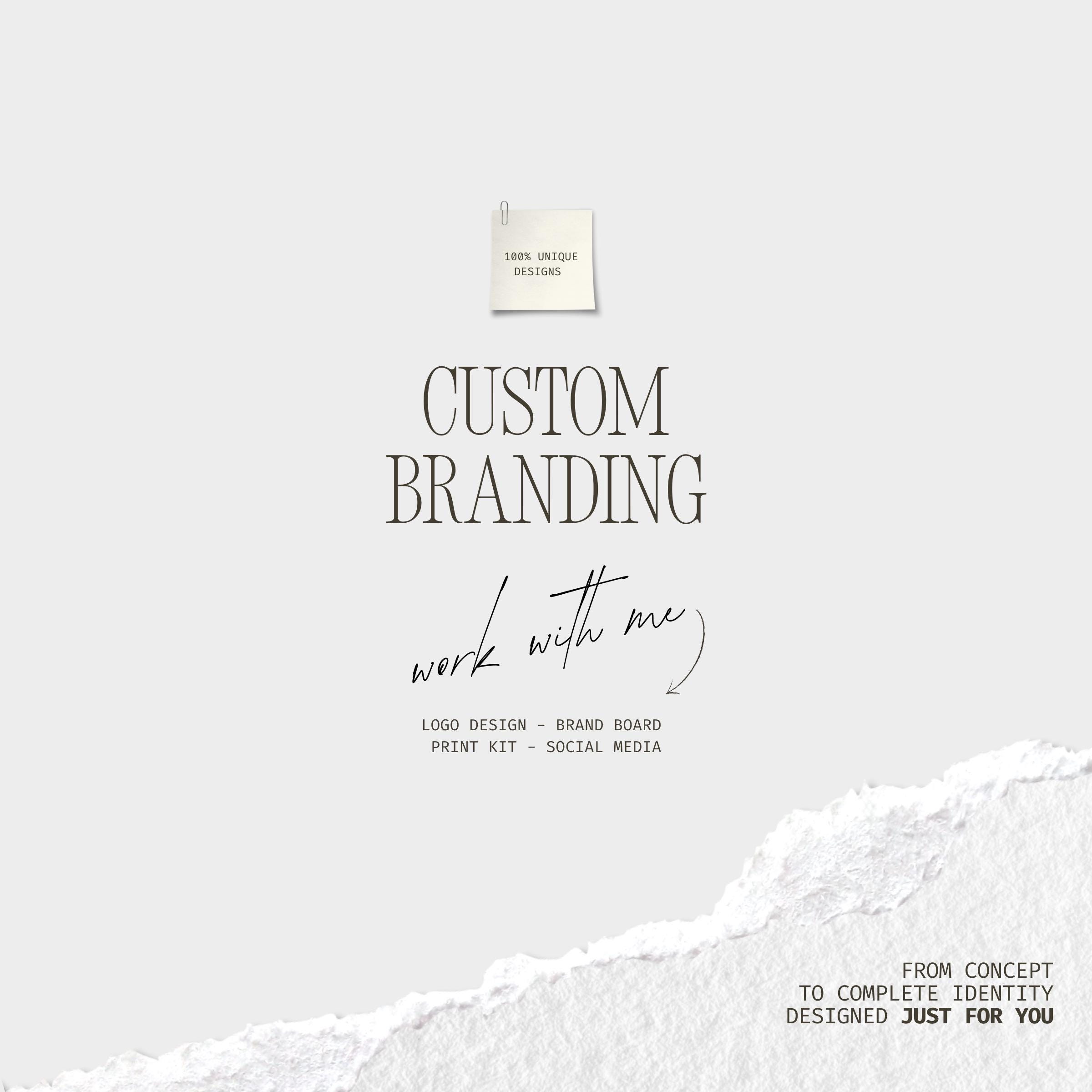 Custom Branding & Logo Design Package: Unique Business Identity ...