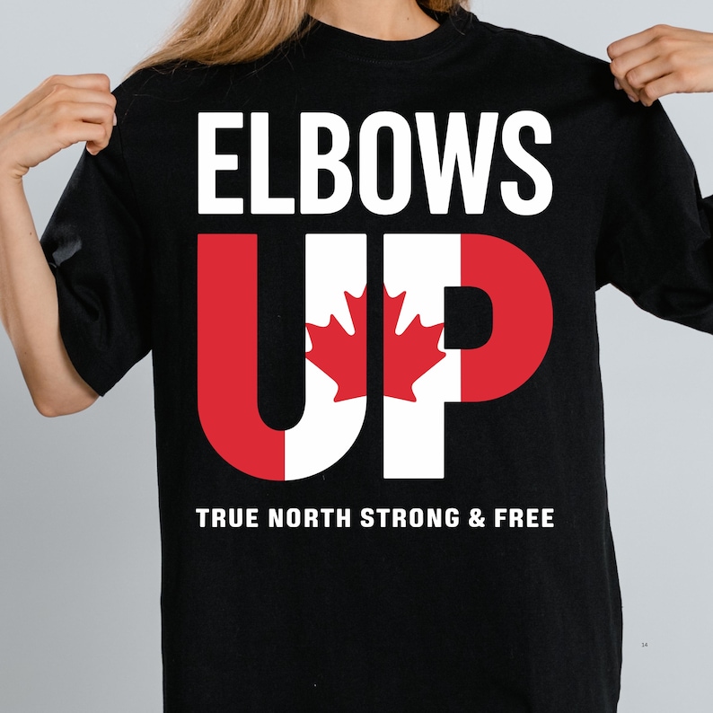 Elbows up True North Strong and Free PNG Design, Patriotic Art for ...