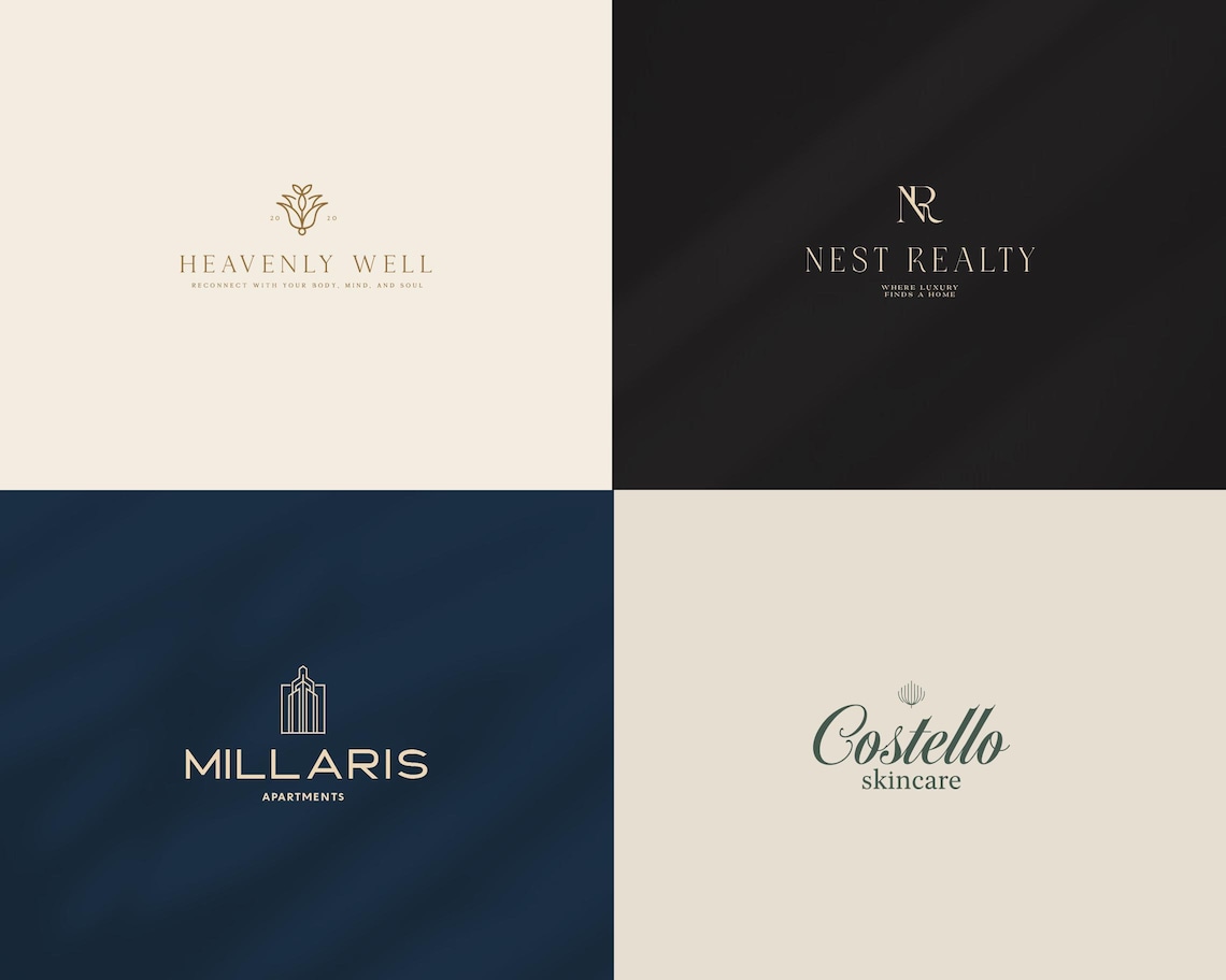 Custom Luxury Logo Design, Business Branding - Etsy