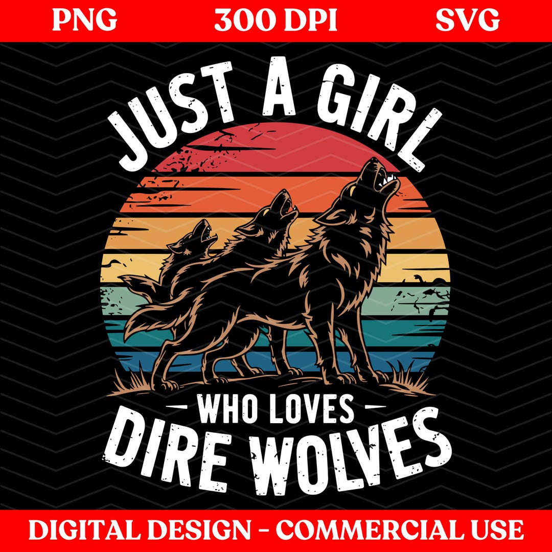 Dire Wolf Girl PNG SVG – Romulus Remus Digital Design - Etsy Canada