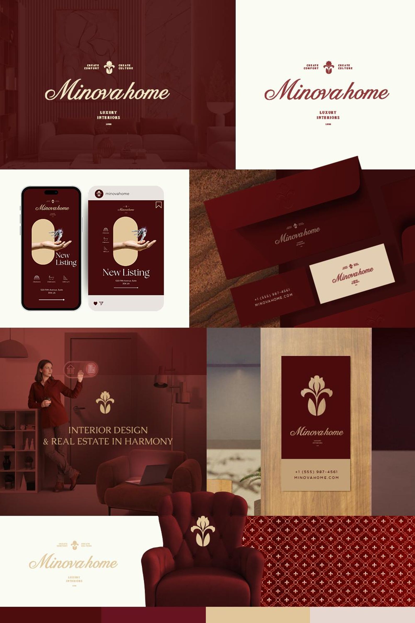 Custom Logo Design and Branding Kit: Modern Minimalist Full Branding ...
