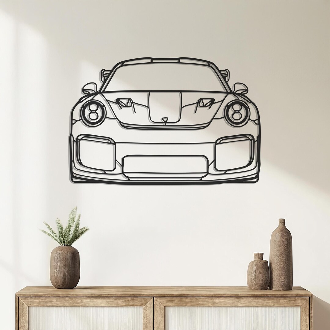 Super Sport Car Metal Wall Art, Racing Car Wall Hanging, Luxury Car ...