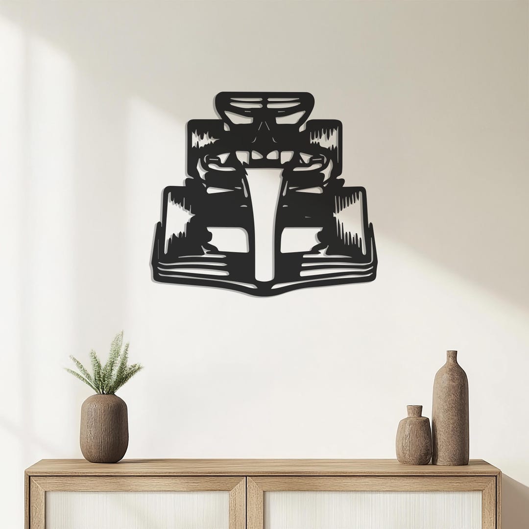Formula One F1 Metal Wall Art, Racing Car Decor, Modern F1 Motorsport ...