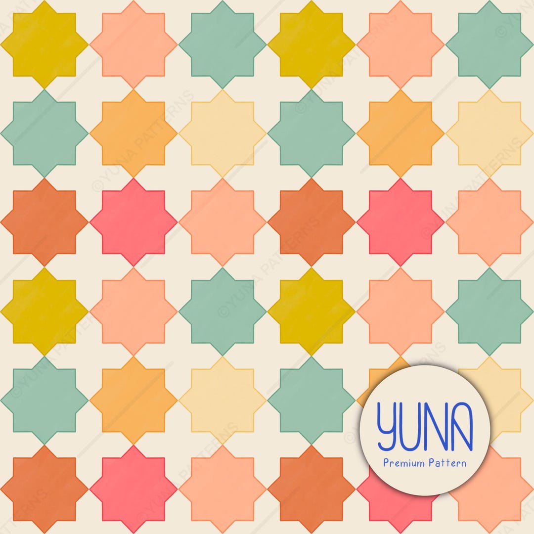 Islamic Geometric Seamless Pattern Arabesque Star Tile Design for ...