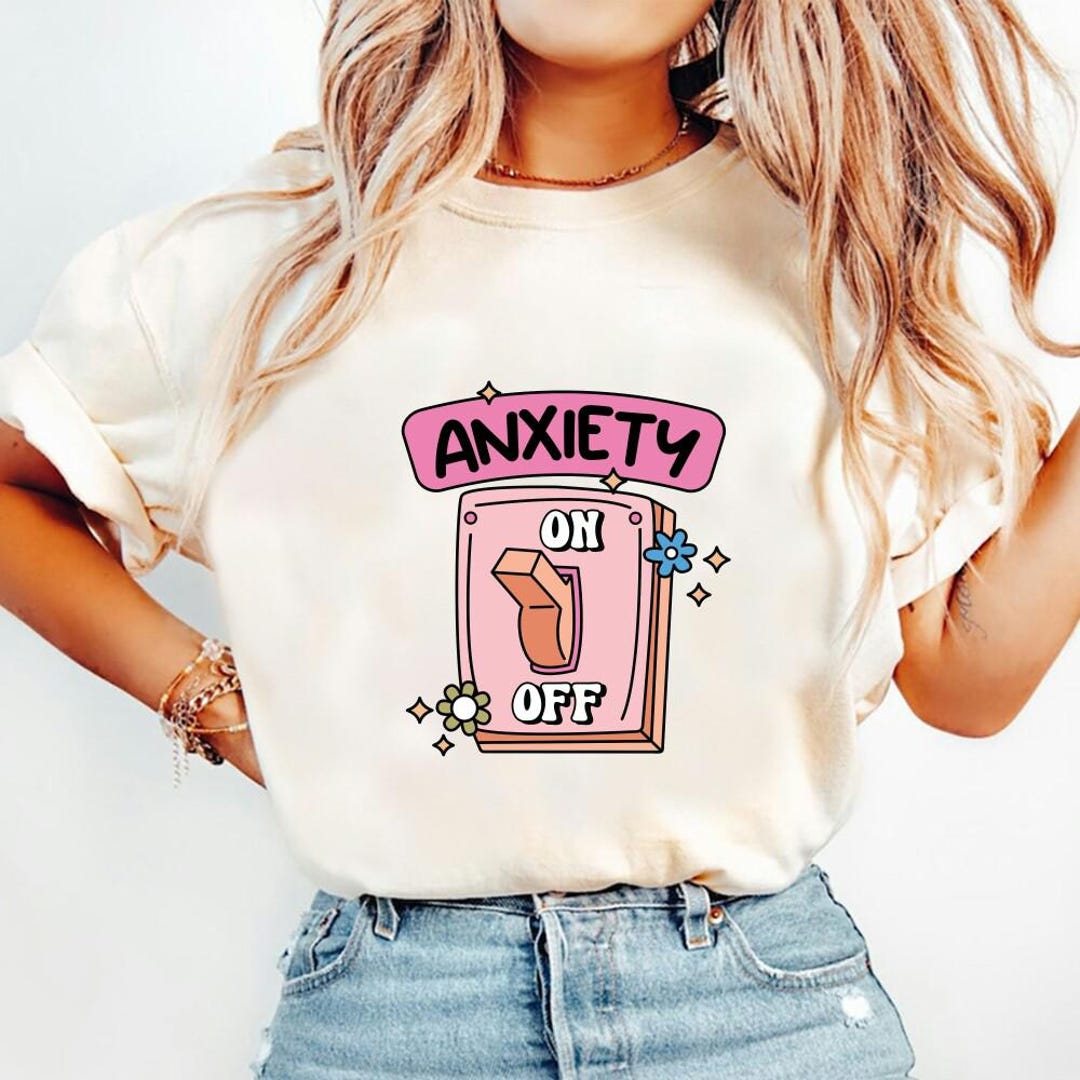 Anxiety Switch Png, Funny Mental Health Sublimation Design, Retro ...