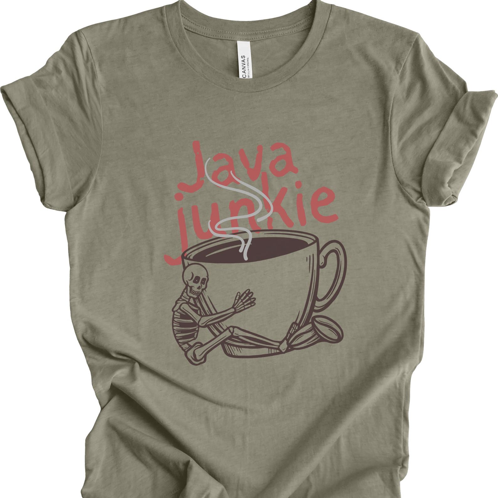 Funny Coffee Addict Unisex Tee: Java Junkie Shirt, Gift for Caffeine ...