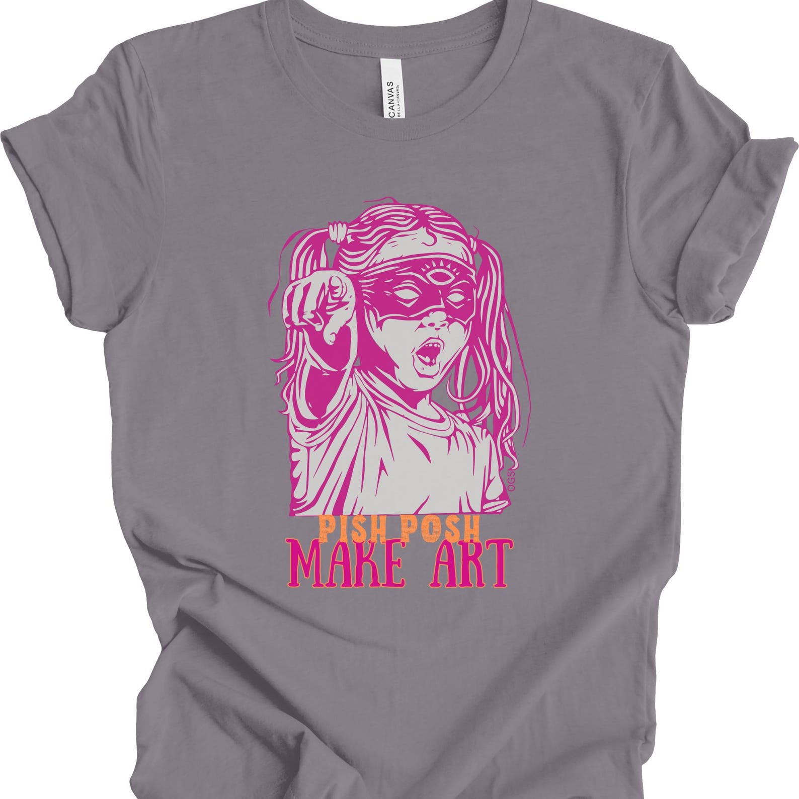 Pish Posh Make Art T-shirt: Vibrant Graphic Tee, Gift for Artist - Etsy