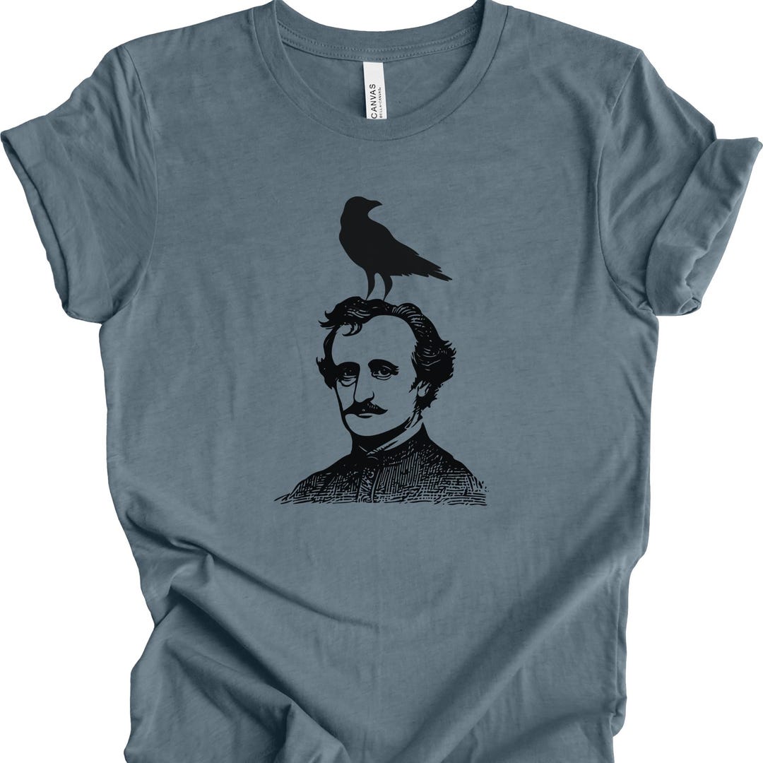 Edgar Allan Poe T-shirt: Raven Gothic Literature Tee - Etsy