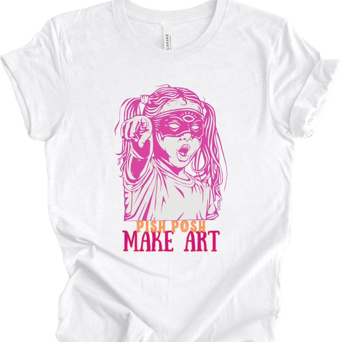 Pish Posh Make Art T-shirt: Vibrant Graphic Tee, Gift for Artist - Etsy