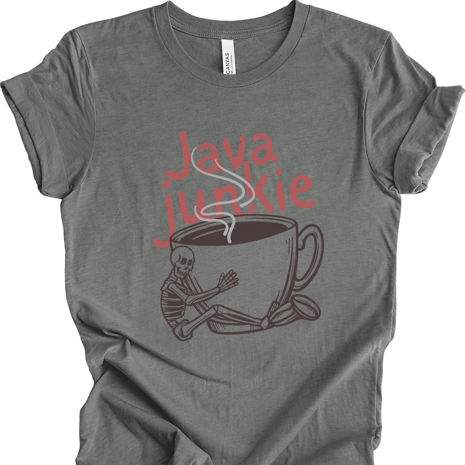 Funny Coffee Addict Unisex Tee: Java Junkie Shirt, Gift for Caffeine ...