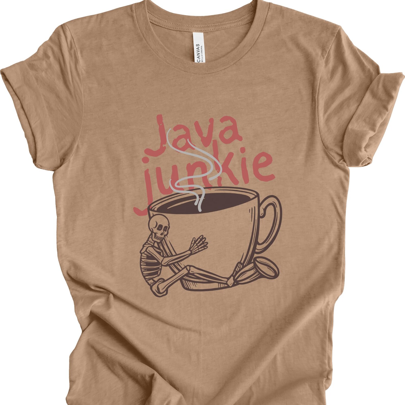 Funny Coffee Addict Unisex Tee: Java Junkie Shirt, Gift for Caffeine ...