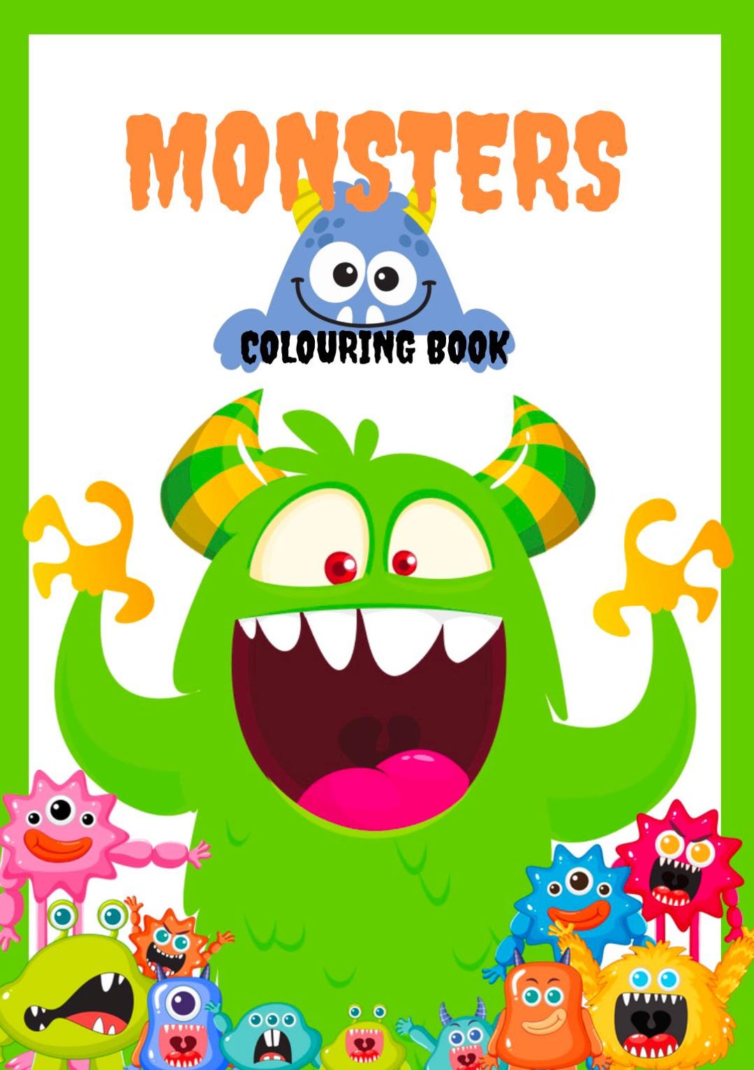 Monster Colouring Book - Etsy