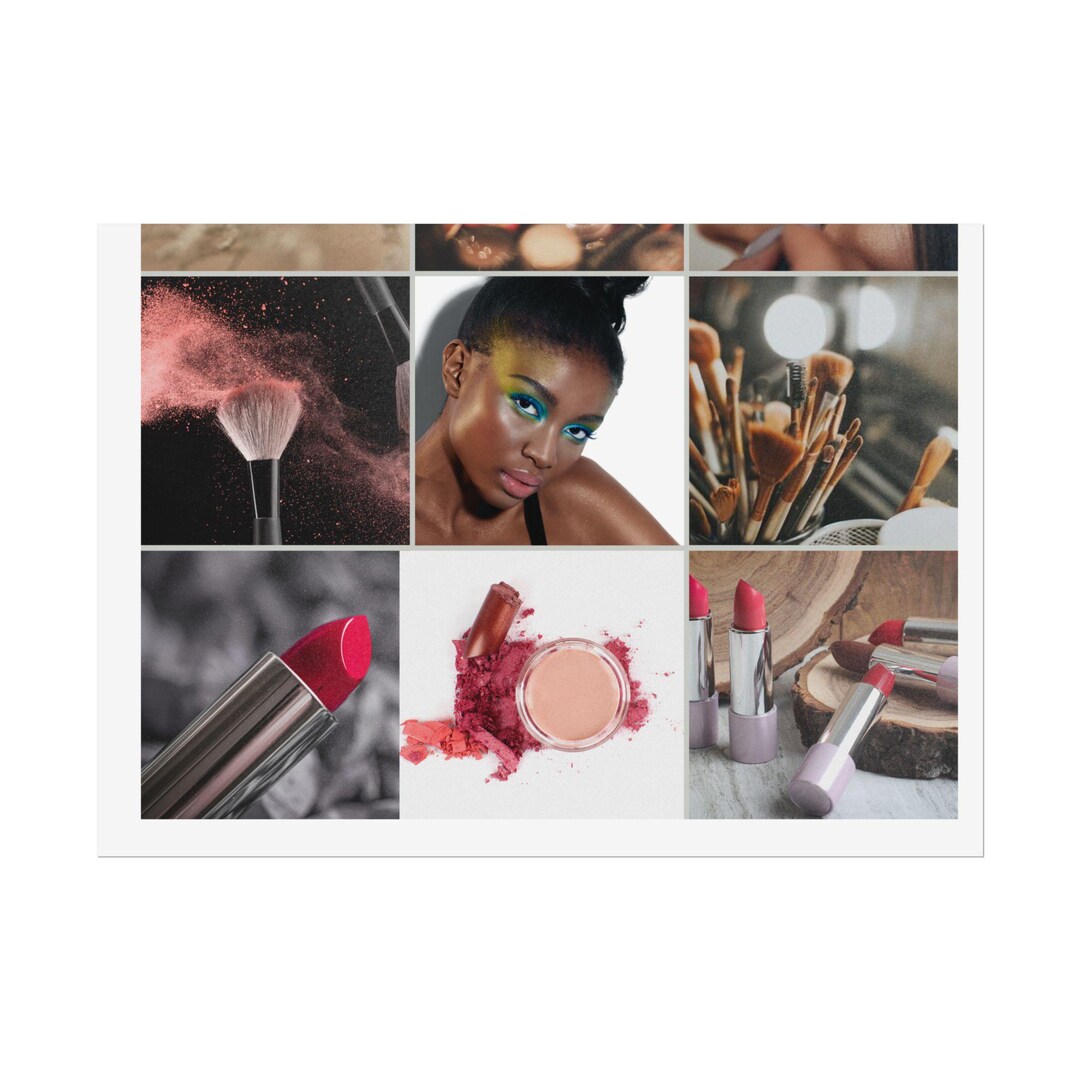Makeup Inspiration Rolled Posters, Beauty Wall Art, Cosmetic Decor ...