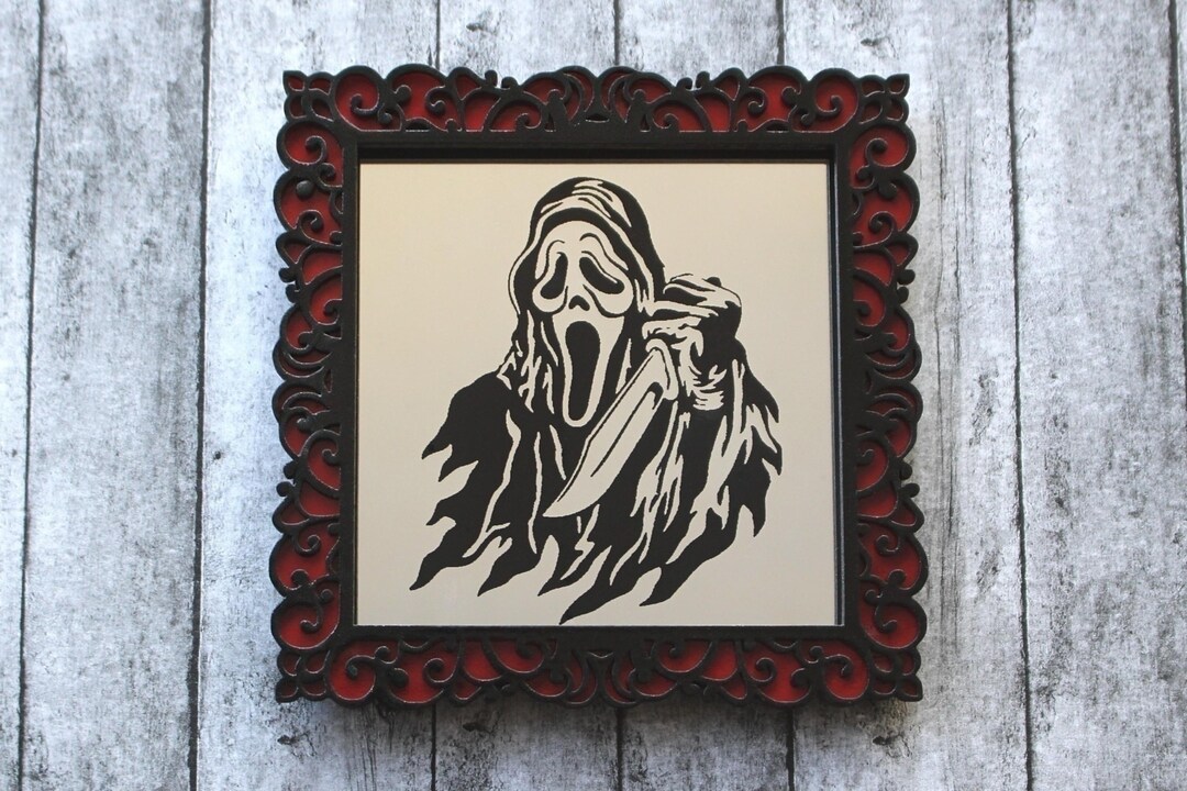 Scream Inspired Ghostface Mirror. 2 Sizes and 9 Frames to Choose From ...