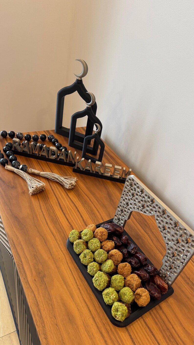 3D Printed Ramadan Serving Plate | Modern Iftar Table Decor - Etsy UK