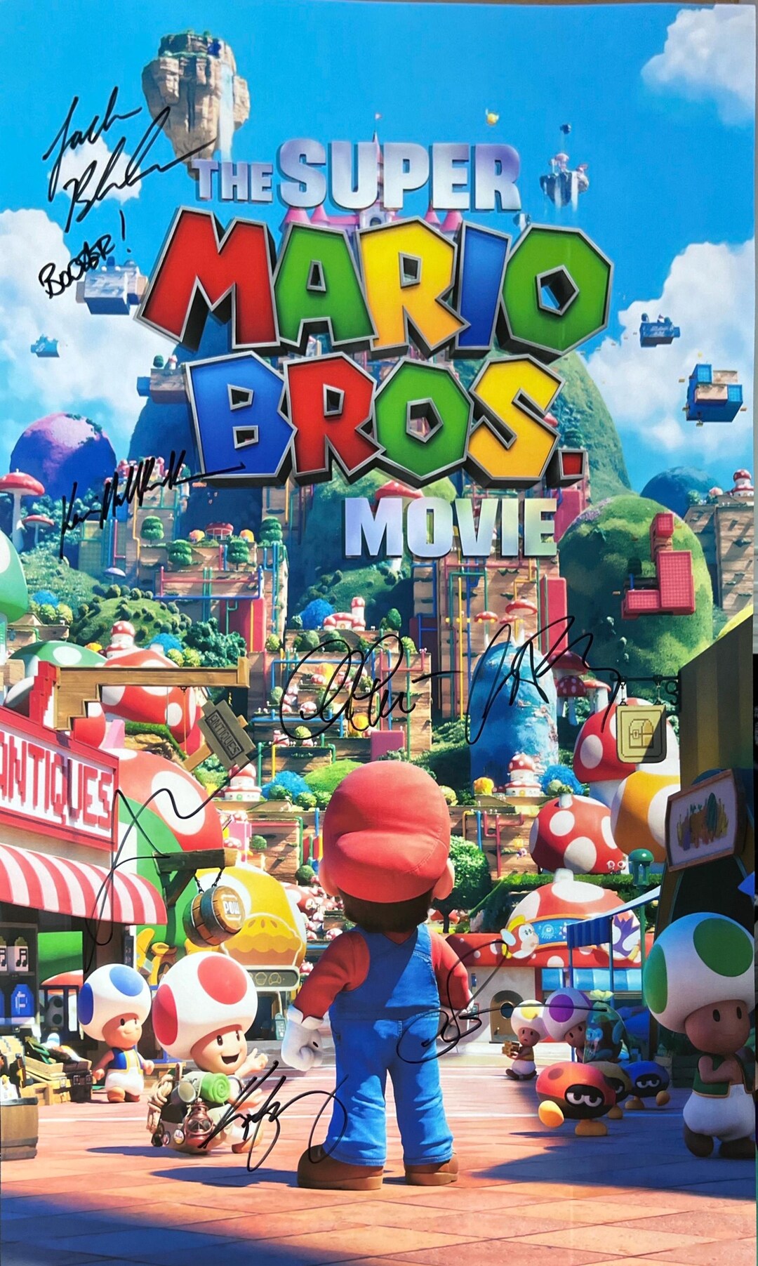 Autograph Signed Mario Bros Poster COA - Etsy Australia