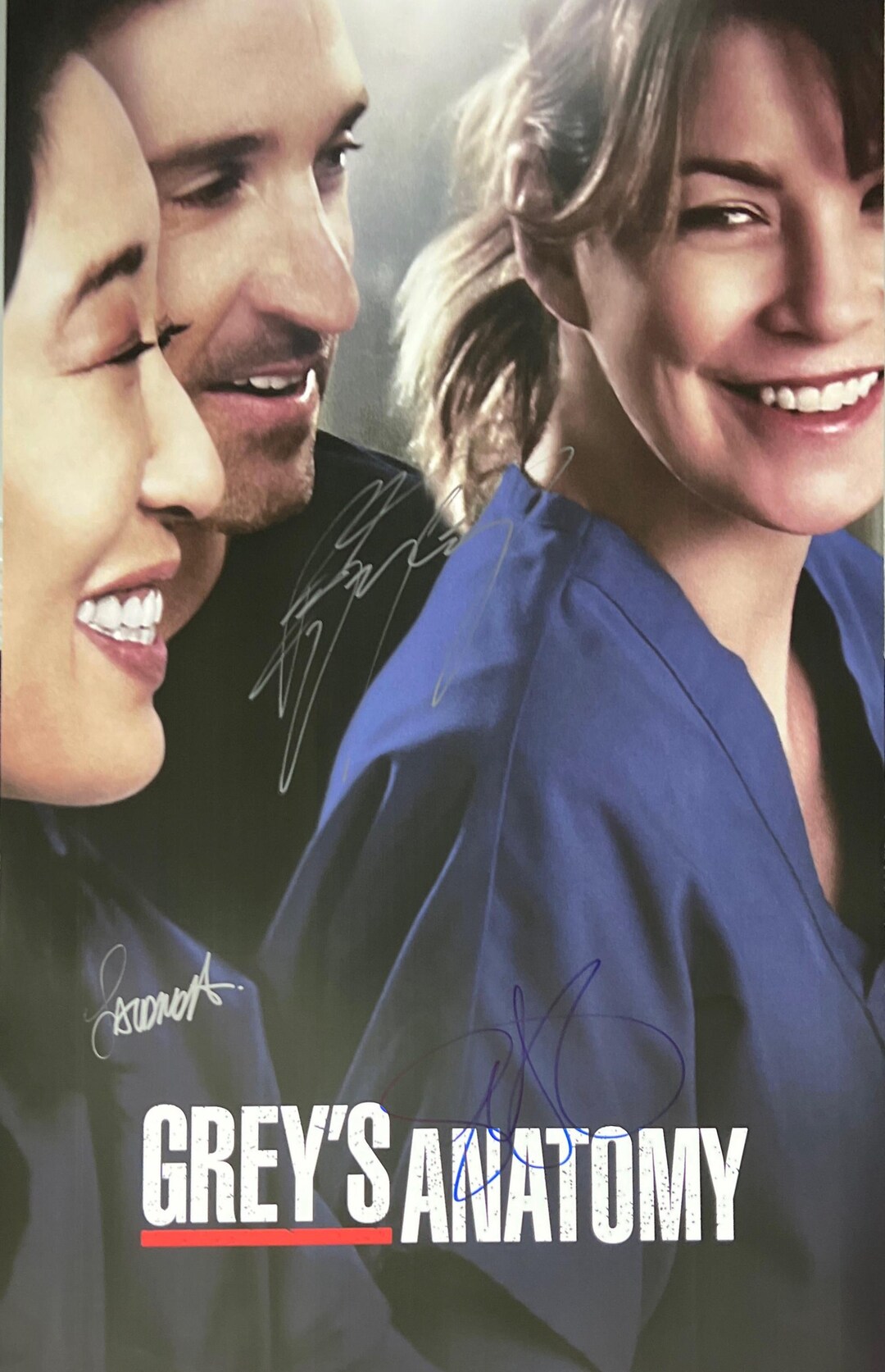 Autograph Signed Grey's Anatomy Poster COA - Etsy