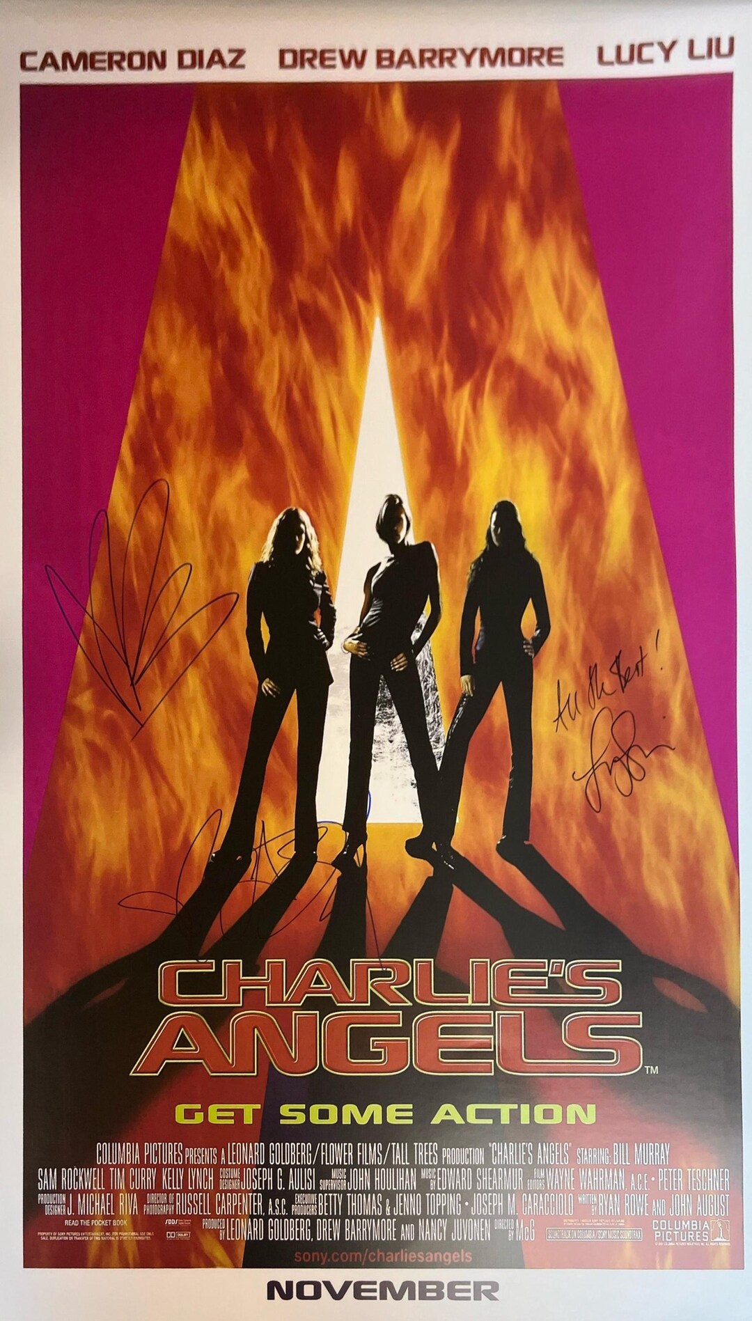 Autograph Signed Charlie's Angels Poster - Etsy