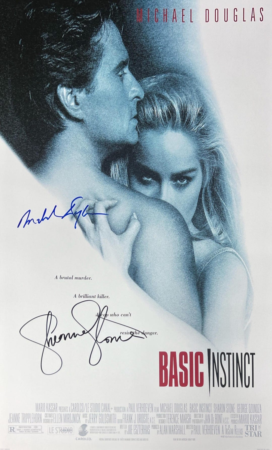 Autograph Signed Basic Instinct Poster COA - Etsy