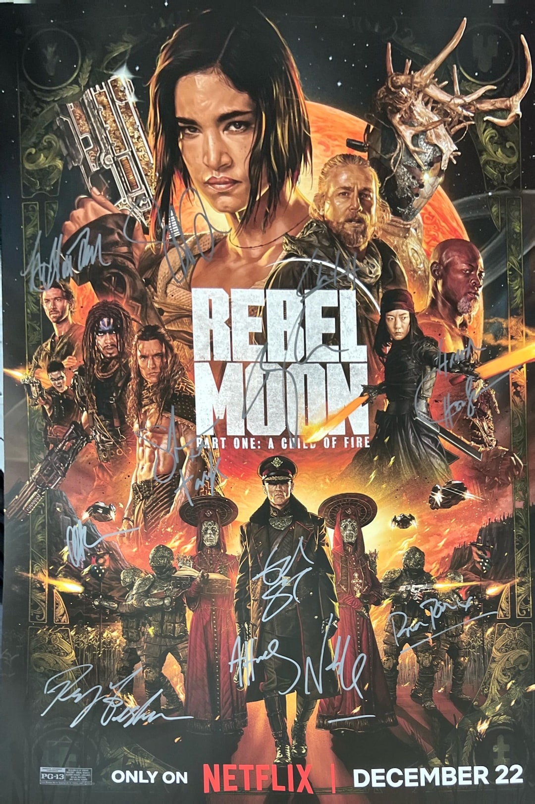 Autograph Signed Rebel Moon Poster COA - Etsy