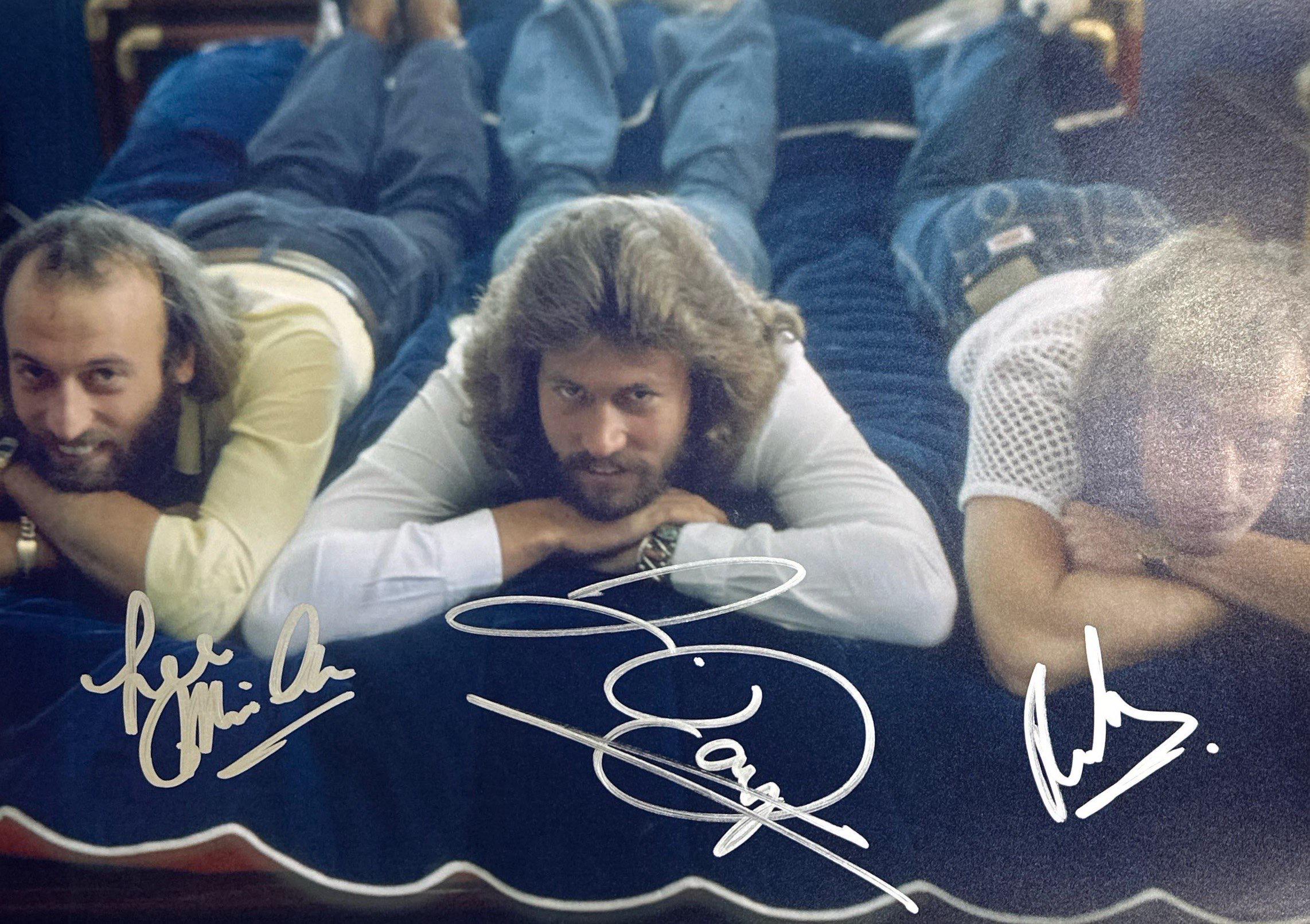 Autograph COA Signed Bee Gees Photo - Etsy