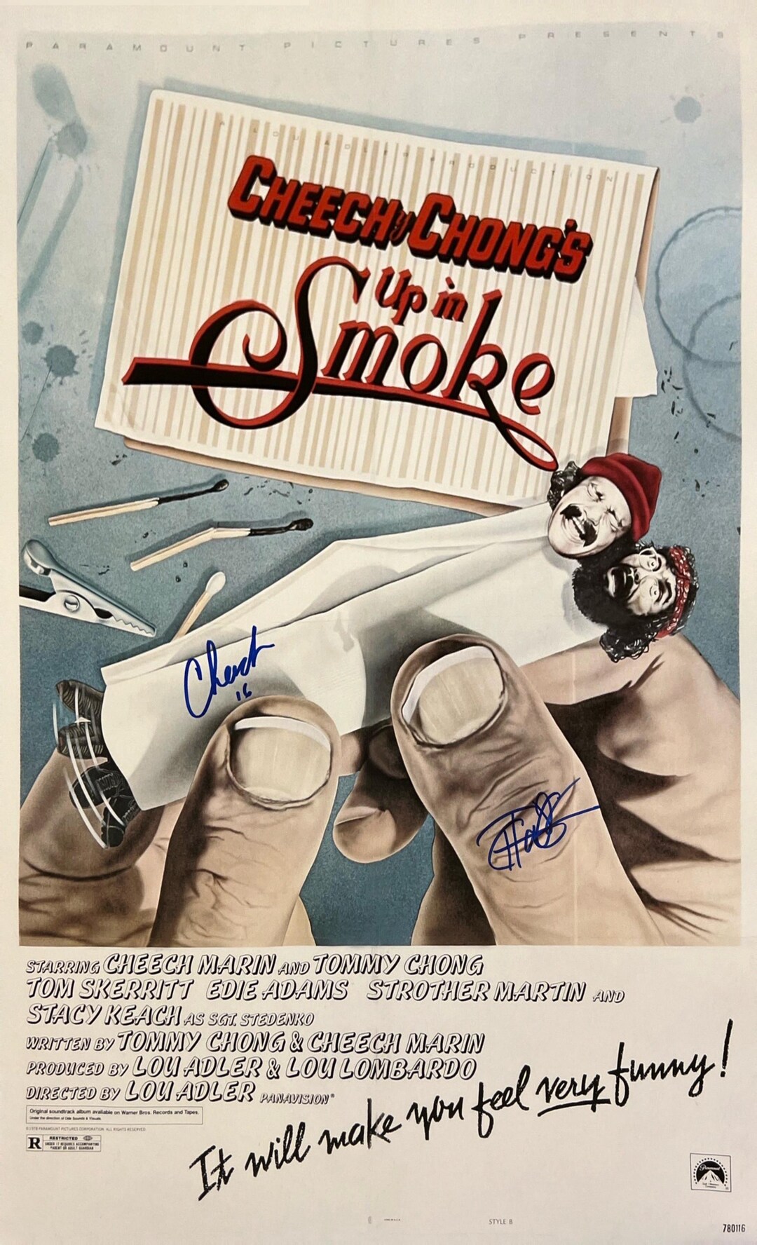 Autograph Signed Cheech and Chong Poster COA - Etsy