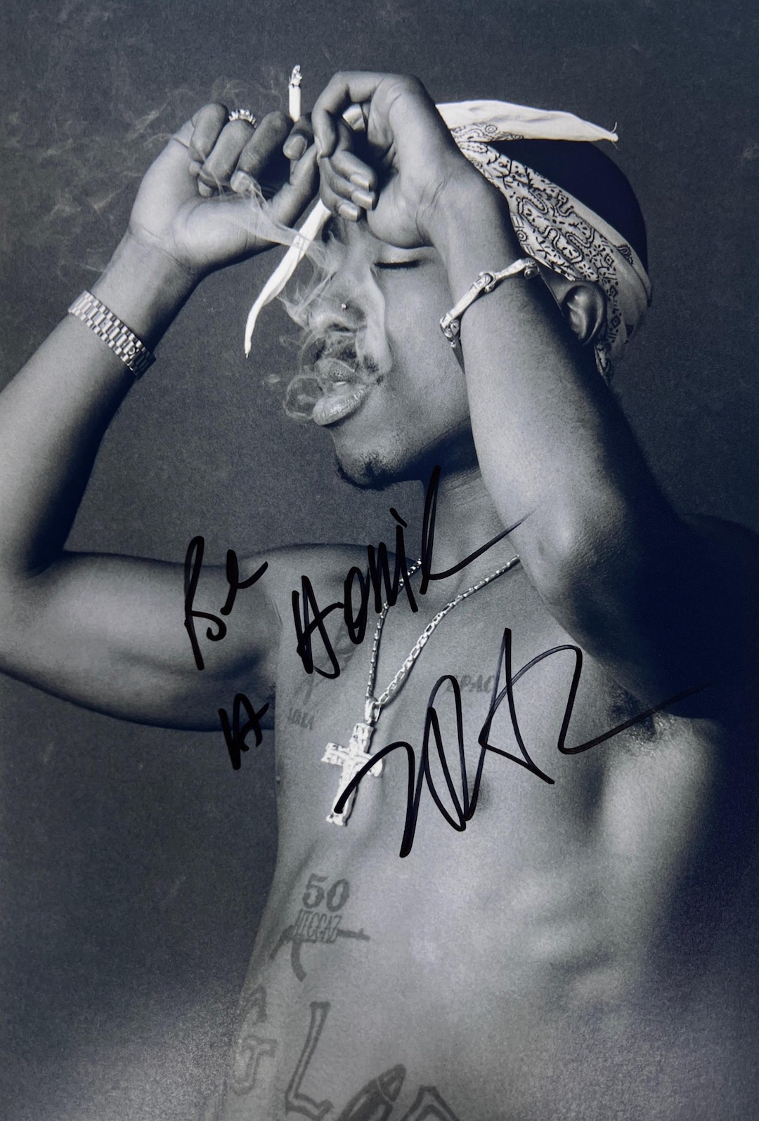 Autograph COA Signed Tupac Photo - Etsy Australia