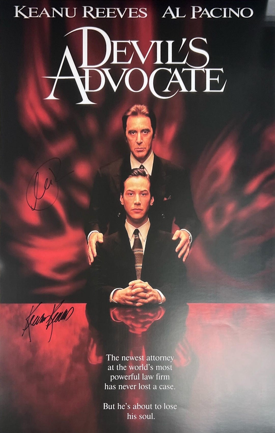 Autograph Signed Devil's Advocate Poster COA - Etsy