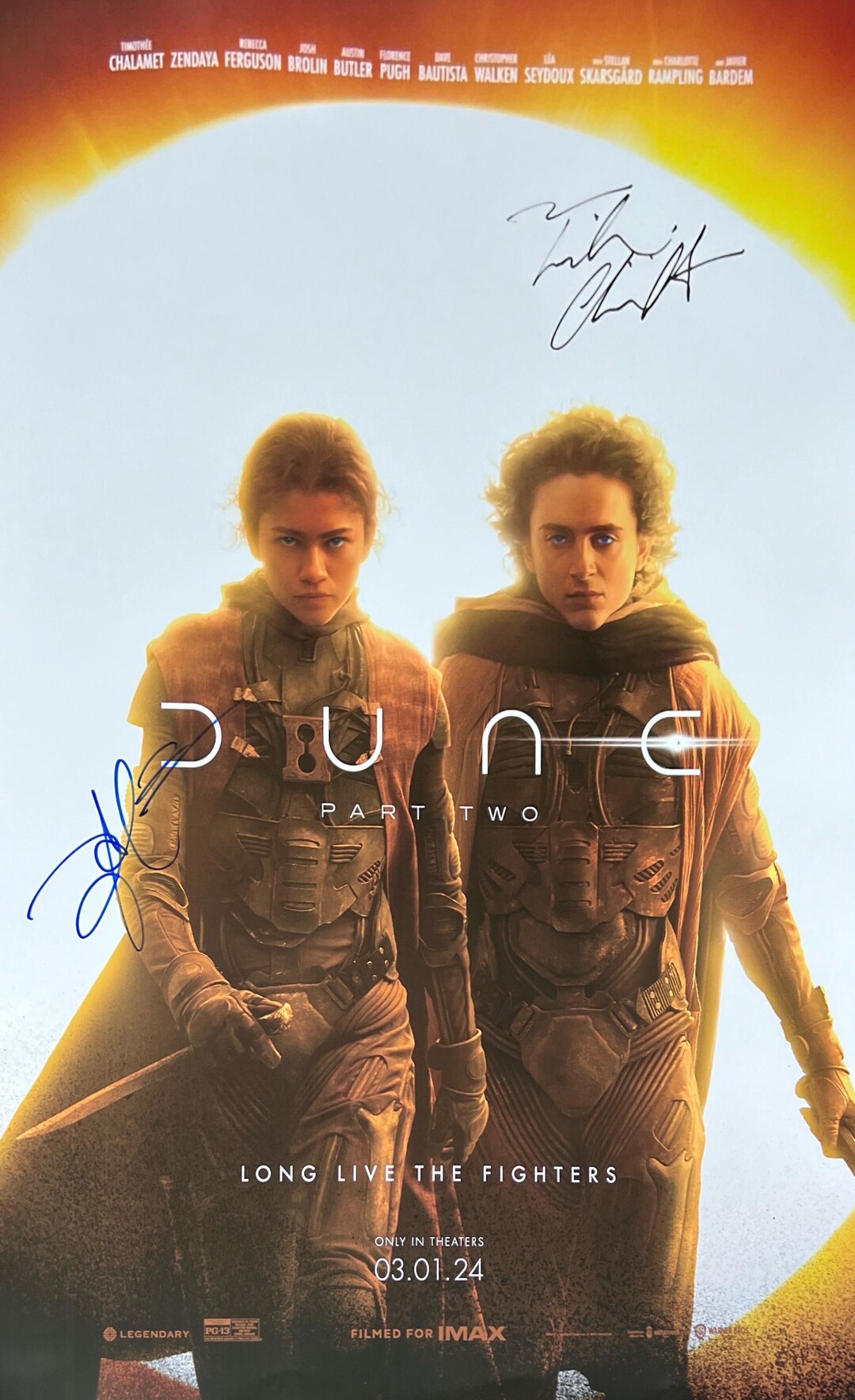 Autograph Signed Dune Poster COA - Etsy